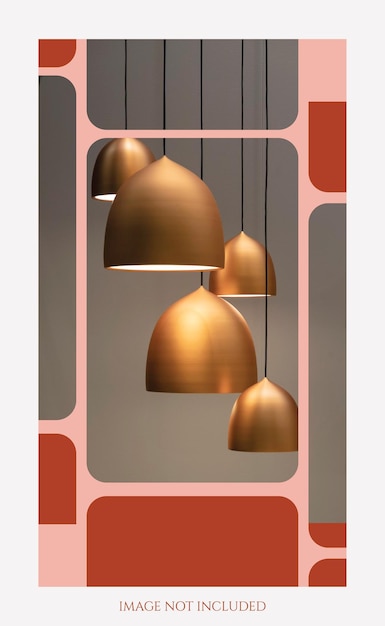Warm Pendant Lights Illuminating Modern Geometric Wall | Jiffy Designs