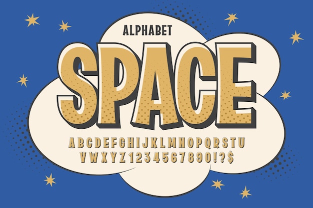 Vibrant Cosmic Alphabet: Explore the Stellar Space Font | Jiffy Designs