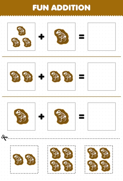 Whimsical Addition Equations with Playful Paw Print Illustrations ...