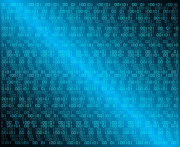 Captivating Digital Binary Backdrop with Glowing Highlights | Jiffy Designs
