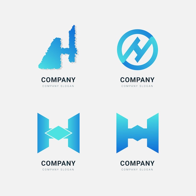 Vibrant Blue Geometric Logos for Modern Company Branding | Jiffy Designs