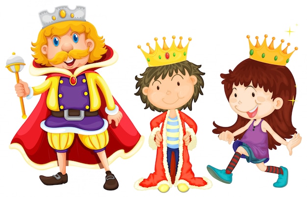 Whimsical Royals: A Playful Parade of Cartoon Monarchs | Jiffy Designs