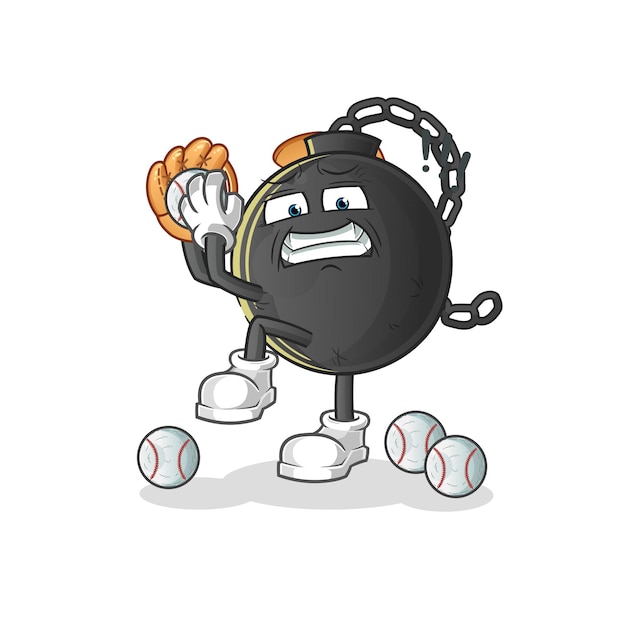 Energetic Baseball Bomb Mascot Ready to Play Ball | Jiffy Designs