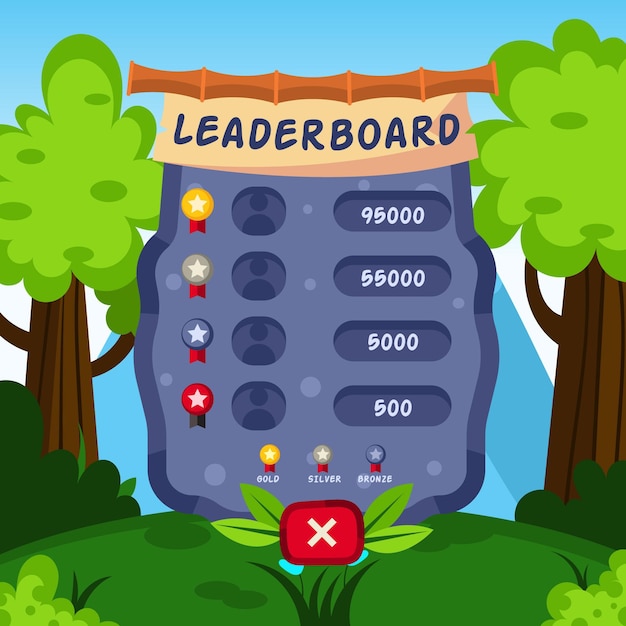Vibrant Leaderboard Display in Whimsical Forest Setting | Jiffy Designs