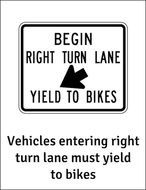 Yield to Bikes: Vehicles Must Turn Right for Cyclists | Jiffy Designs