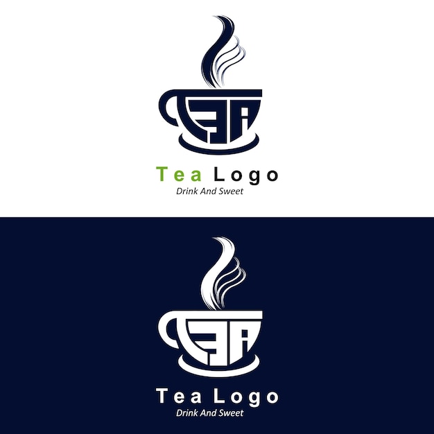 Elegant Tea Cup Logo with Distinctive Monogram Design | Jiffy Designs