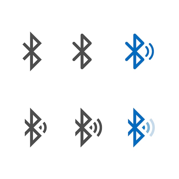 Versatile Bluetooth Symbol Icons in Modern Monochrome Design | Jiffy ...