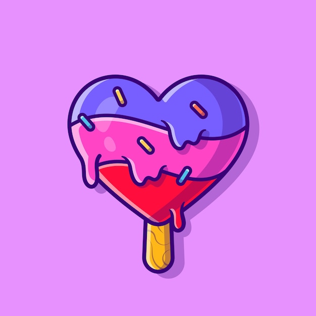 Vibrant Melting Heart Popsicle Design | Jiffy Designs