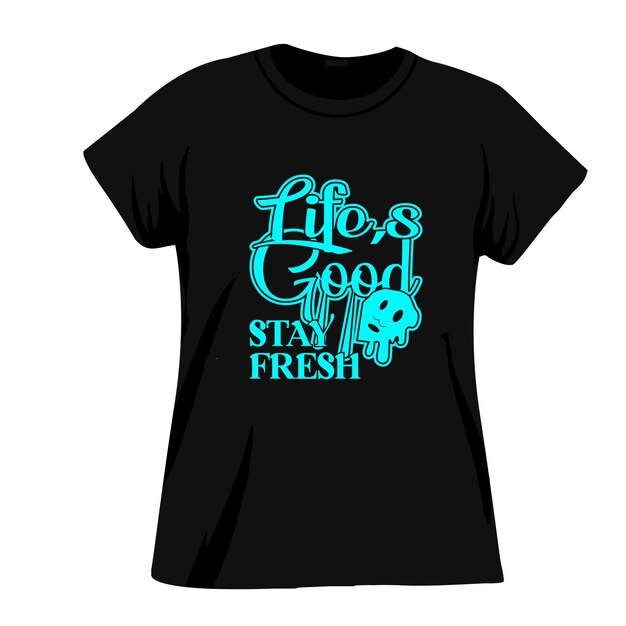 Vibrant 'Life is Good' Graphic T-Shirt Design | Jiffy Designs