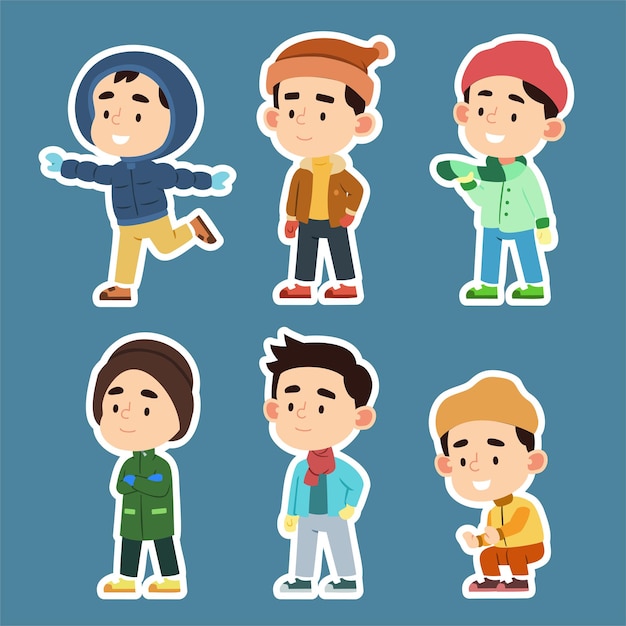 Diverse Collection of Vibrant Character Stickers | Jiffy Designs