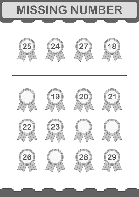 Elegant Badge Collection with Missing Number | Jiffy Designs