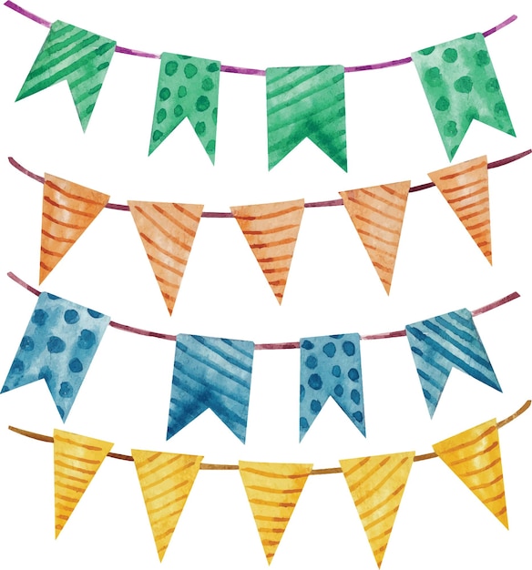 Vibrant Pennant Banners in Playful Patterns and Colors | Jiffy Designs