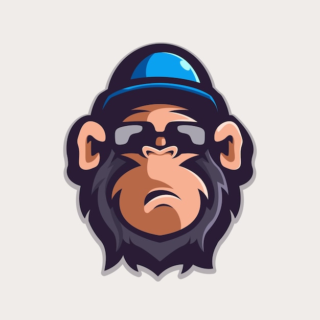 Fierce Simian Mascot in Stylized Cartoon Illustration | Jiffy Designs