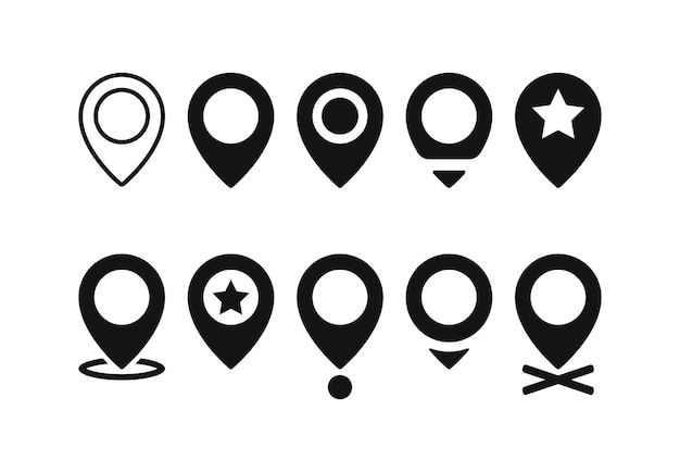 Diverse Set of Stylized Map Location Markers and Pointers | Jiffy Designs