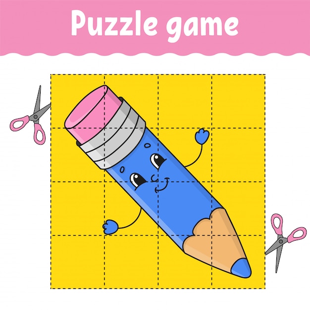 Adorable Pencil Puzzle Game for Kids | Jiffy Designs