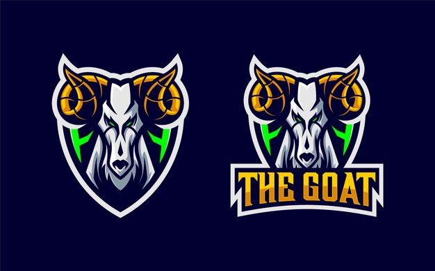 Powerful Goat Esports Logo with Horns and Tribal Accents | Jiffy Designs