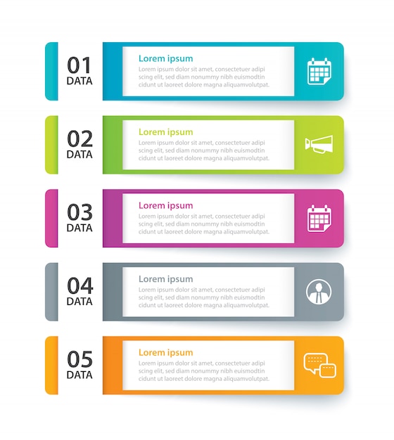 Vibrant Infographic Panels with Minimalist Icons and Text | Jiffy Designs