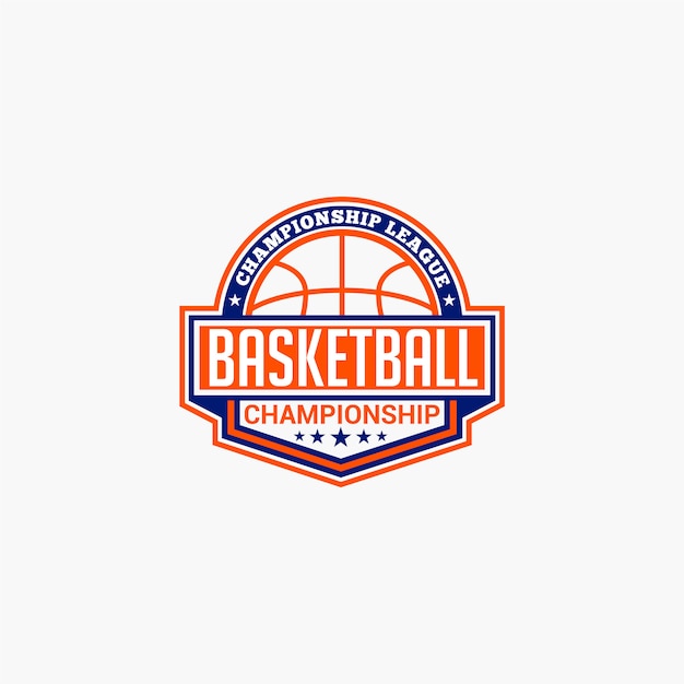Vibrant Basketball Championship Emblem with Bold Lettering | Jiffy Designs