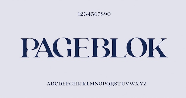 Elegant Serif Font with Numeric Characters and Stylized Title | Jiffy ...