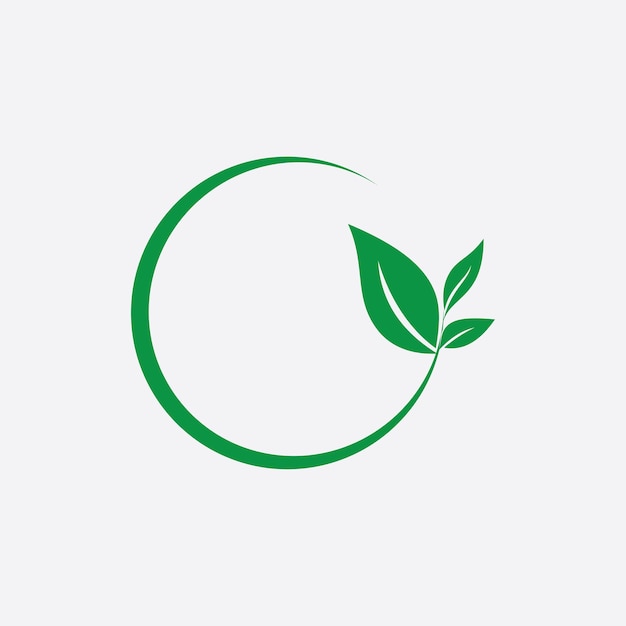 Elegant Green Leaf Emblem with Crescent Moon | Jiffy Designs