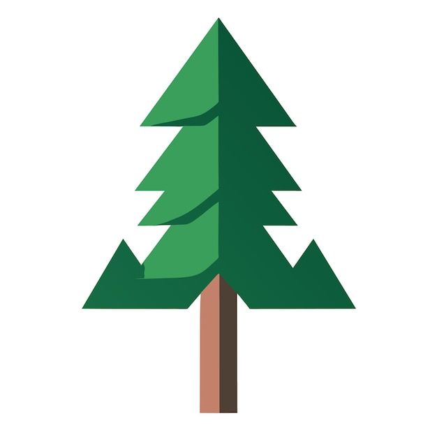 Vibrant Geometric Pine Tree Illustration | Jiffy Designs