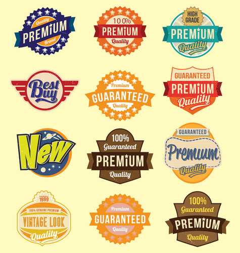 Set Of Retro Badges And Labels | Jiffy Designs