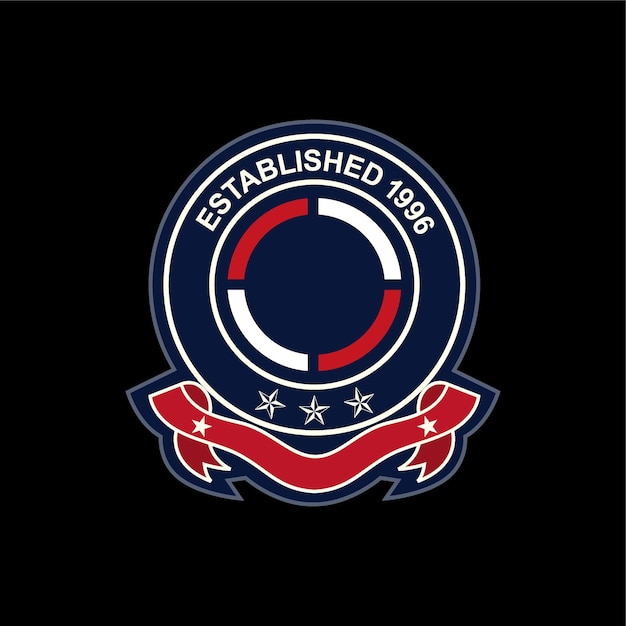 Patriotic Emblem with Established 1996 Badge | Jiffy Designs