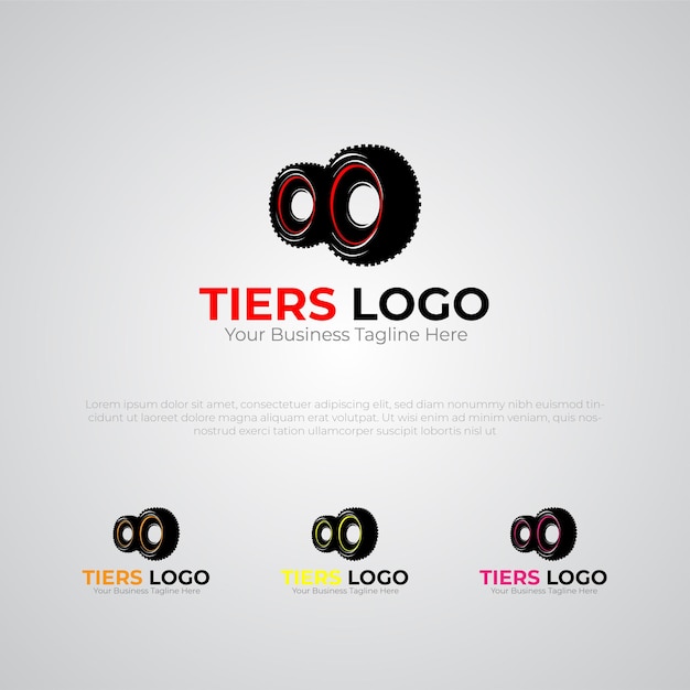 Striking Tiers Logo with Bold Numerals | Jiffy Designs