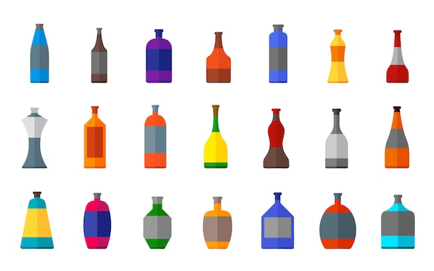 Vibrant Collection of Diverse Bottle Designs in Bold Colors | Jiffy Designs