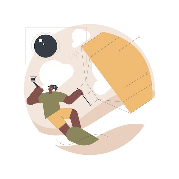 Whimsical Mountaineer Scaling Abstract Peaks | Jiffy Designs