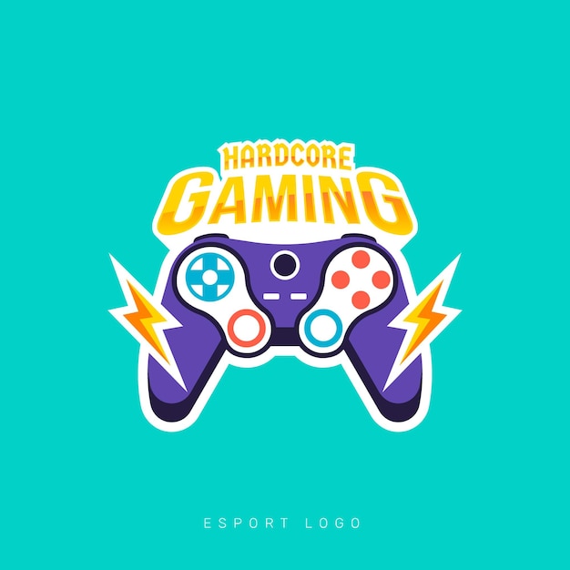 Vibrant Retro Gaming Logo with Iconic Controller | Jiffy Designs