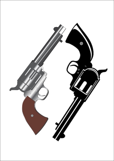 Iconic Revolvers: A Striking Contrast of Light and Dark | Jiffy Designs