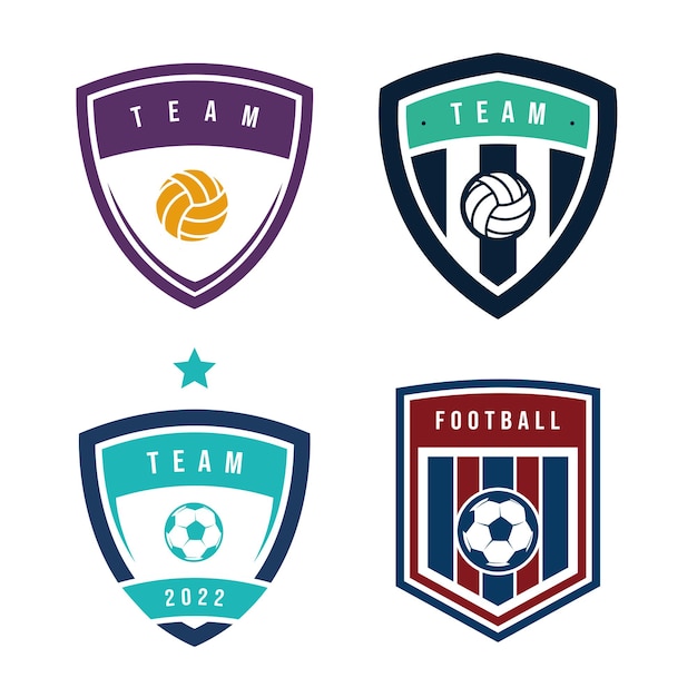 Vibrant Collection of Team Volleyball and Soccer Emblems | Jiffy Designs