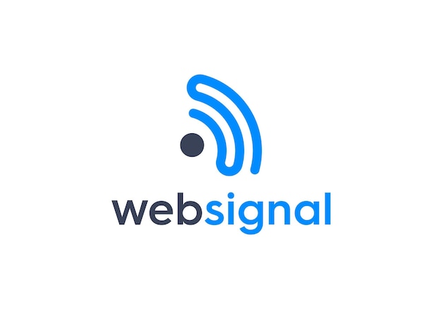 Sleek and Modern Wireless Web Signal Icon Logo Design | Jiffy Designs