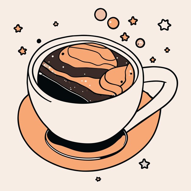 Cozy Cosmic Coffee Cup Filled with Celestial Delight | Jiffy Designs