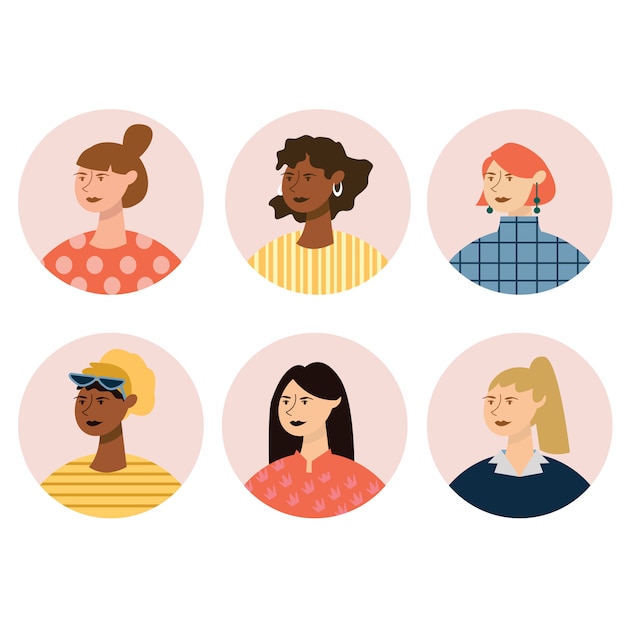 Diverse Portraits of Vibrant, Stylized Individuals | Jiffy Designs