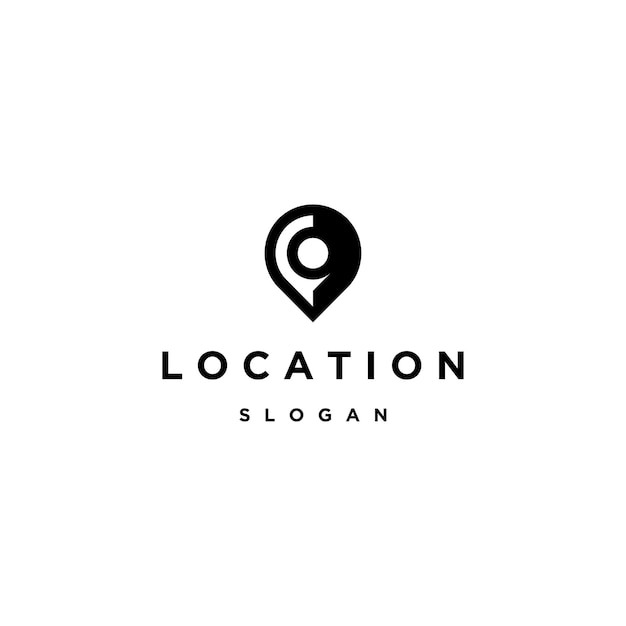Minimalist Location Marker Icon with Slogan | Jiffy Designs