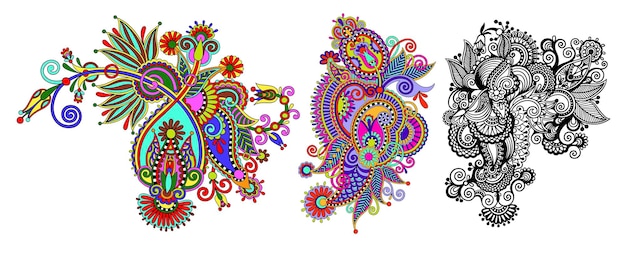 Vibrant Floral Paisley Designs with Intricate Swirls and Patterns ...
