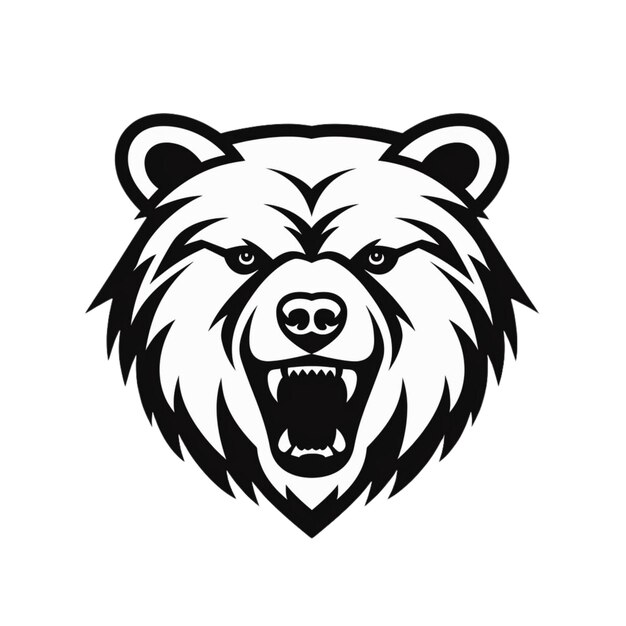 Fierce and Majestic Bear Head Graphic | Jiffy Designs