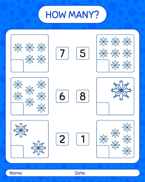 Counting Snowflakes: A Winter Wonderland Activity | Jiffy Designs