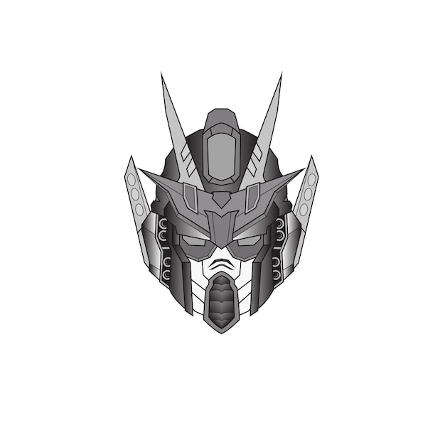 Sleek and Powerful Mech Warrior Helmet Design | Jiffy Designs