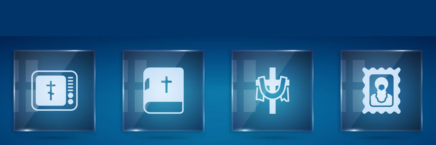 Set Online Church Pastor Preaching, Holy Bible Book, Christian Cross ...