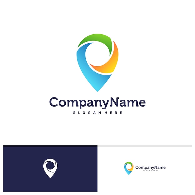 Vibrant Pinpoint Logo: Connecting Your Brand to the World | Jiffy Designs