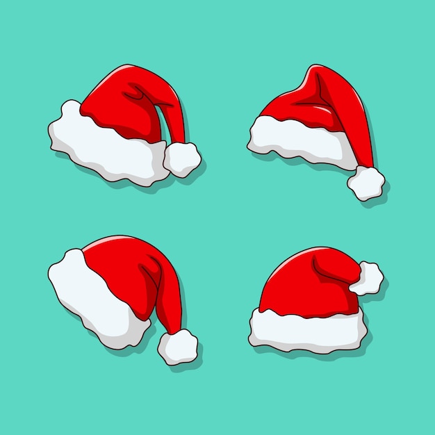 Festive Santa Hats in Vibrant Red and Fluffy White | Jiffy Designs