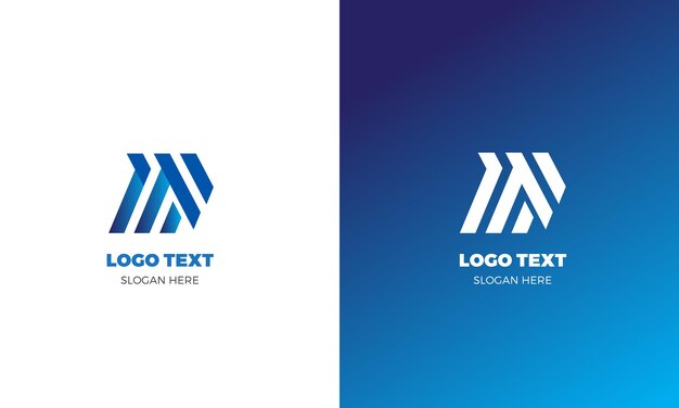 Sleek and Modern Blue Geometric Logo with Slogan | Jiffy Designs