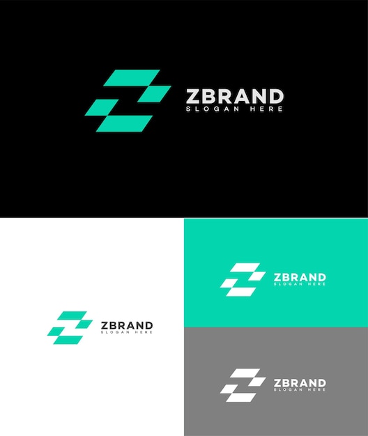 Vibrant Geometric Z-Shaped Brand Logo with Gradient Palette | Jiffy Designs