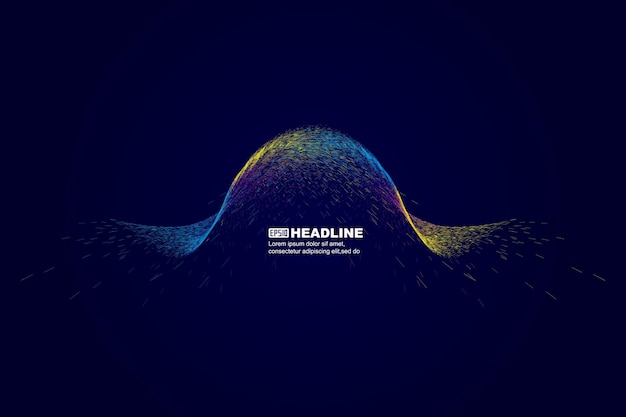 Mesmerizing Particle Wave Abstraction with Headline | Jiffy Designs