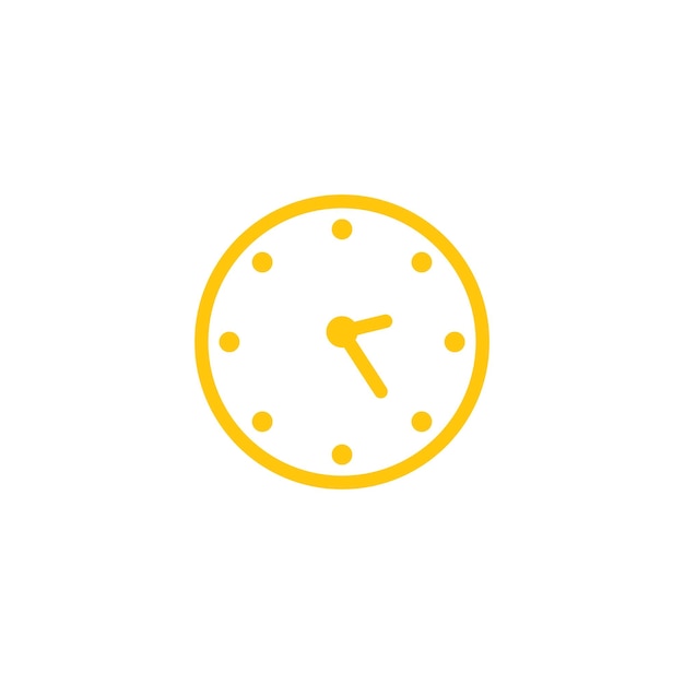 Minimalist Yellow Clock with Polka Dot Accents | Jiffy Designs