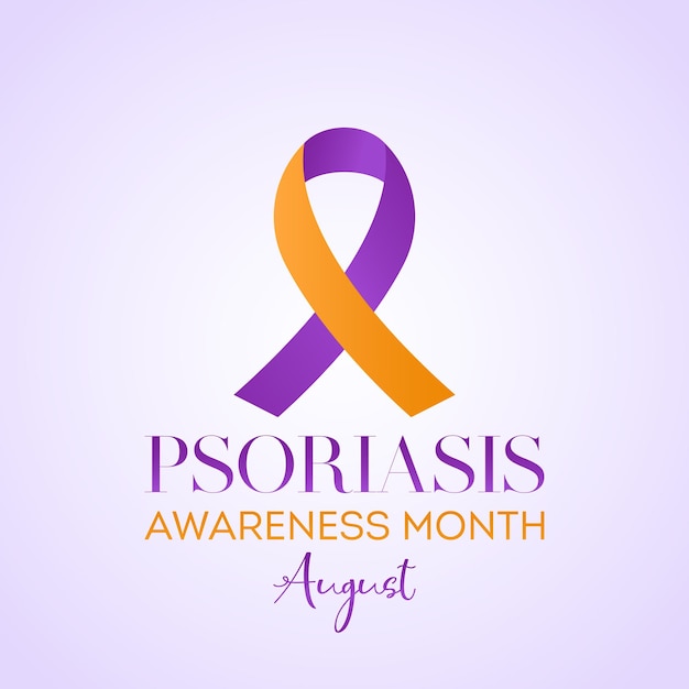 Vibrant Ribbon Emblem Honors Psoriasis Awareness Month | Jiffy Designs