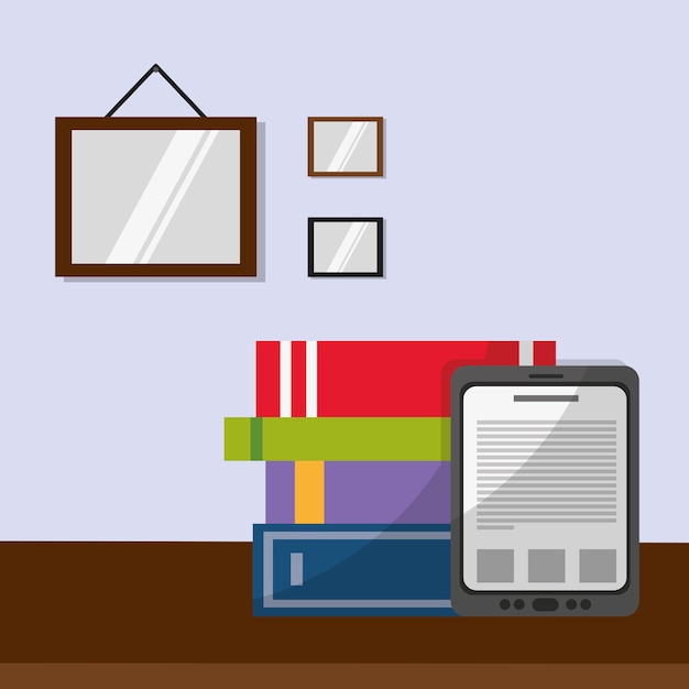 Colorful Geometric Shapes Illustration with Computer and Frames | Jiffy ...